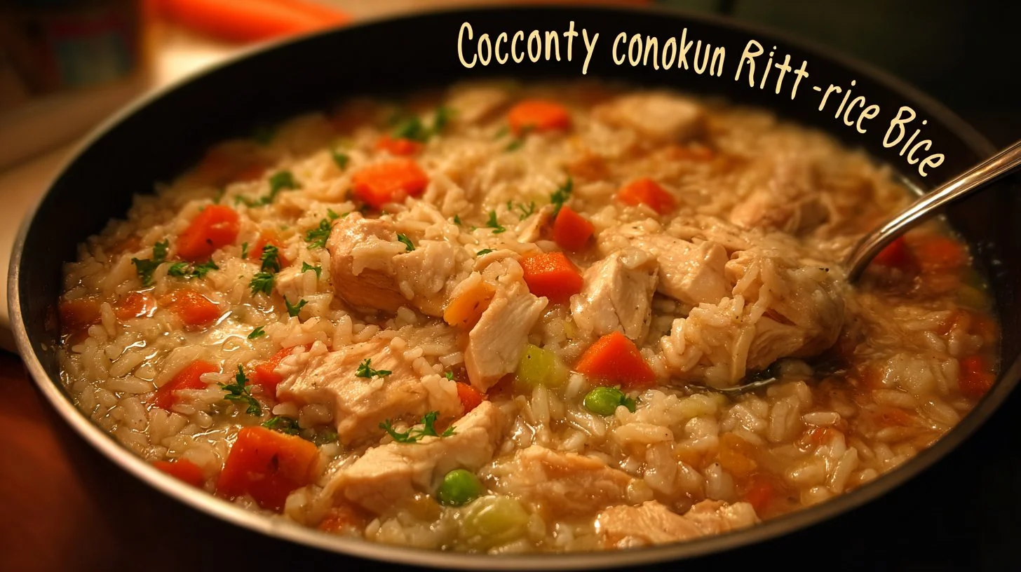 One-Pot Coconut Chicken Brothy Rice| Easy One-Pot Dinner Recipe